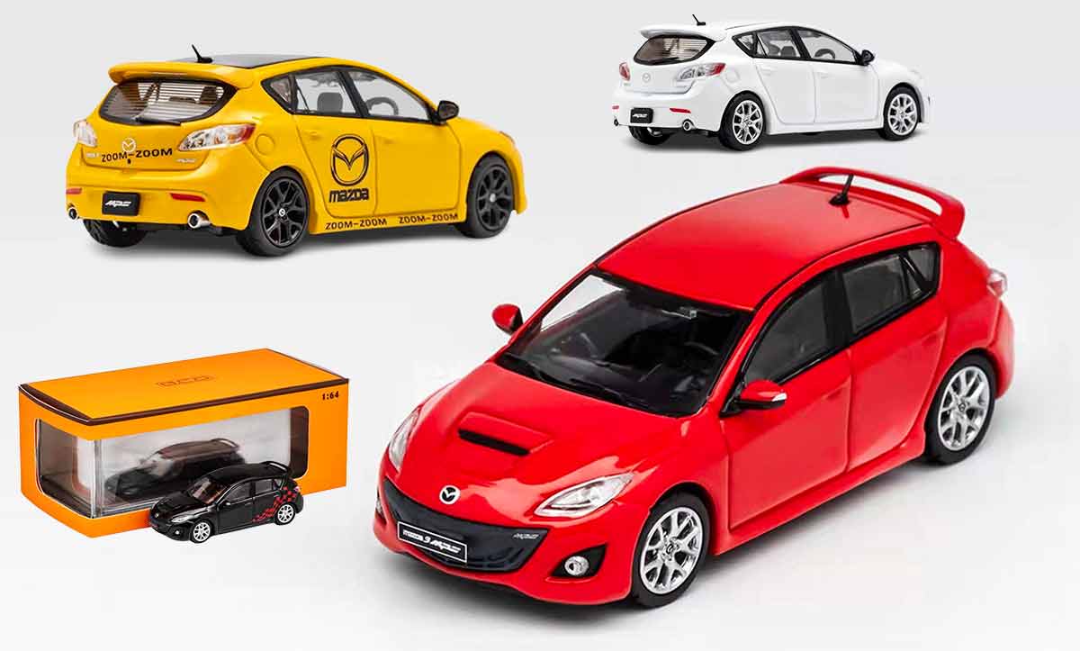 1/64 : La Mazda 3 MPS restylée arrive chez GCD - PDLV