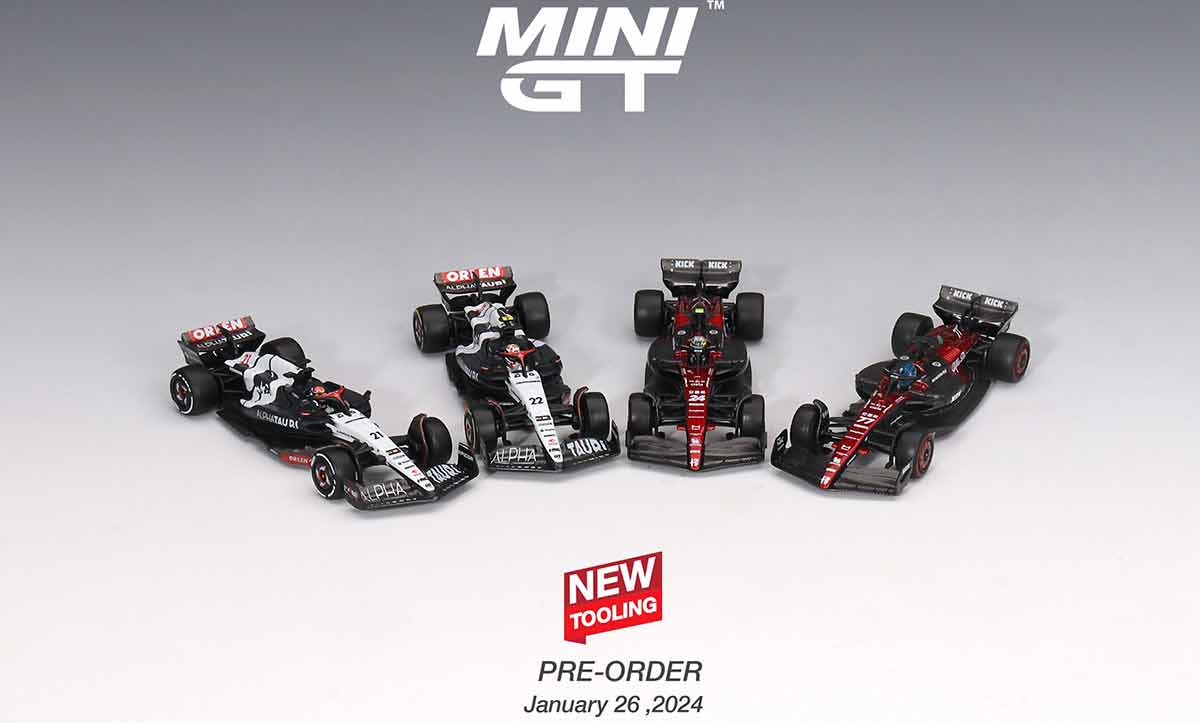 1/64 : Les nouveautés F1 Mini GT du 26 janvier 2024 - PDLV